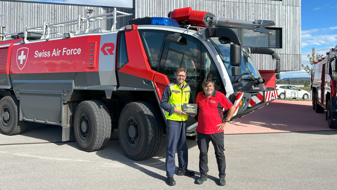 Swiss Air Force and ARFF Driving Academy conduct world's first ARFF ...