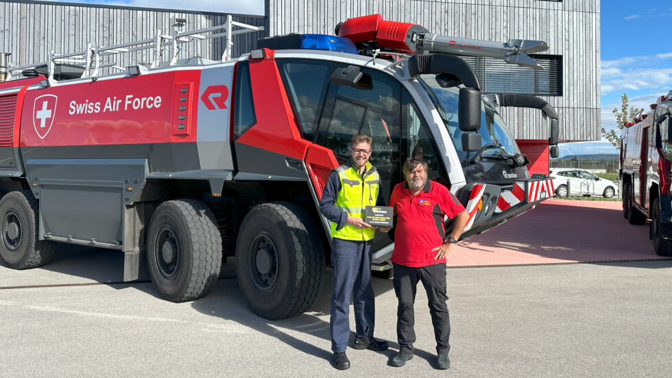 Swiss Air Force and ARFF Driving Academy conduct world's first ARFF ...